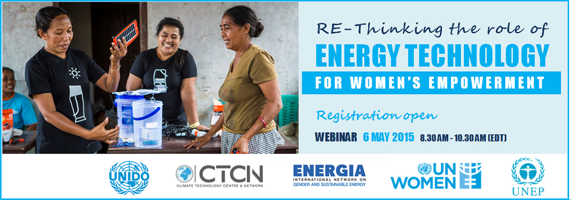 Webinar Invitation: RE-Thinking The Role Of Energy Technology For Women ...